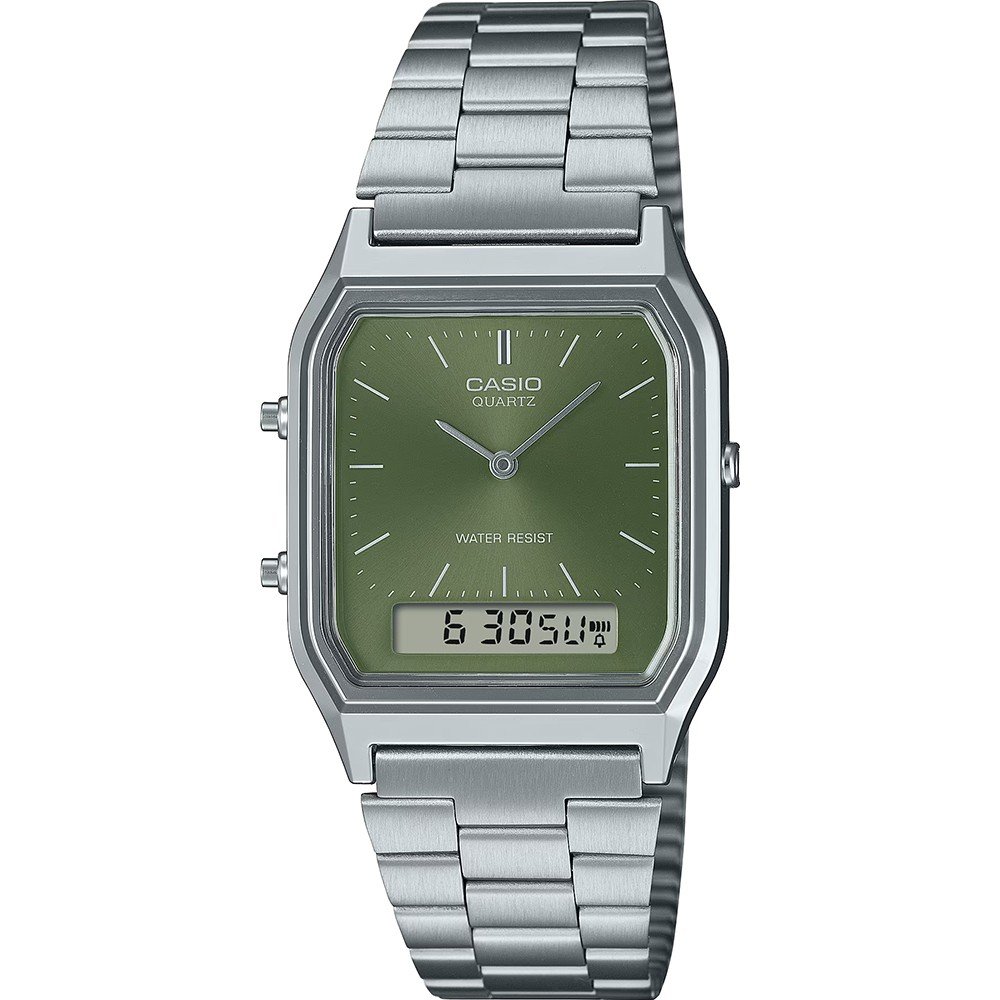 Casio Vintage AQ-230A-3AMQYES Vintage Edgy Horloge • EAN: 4549526390586 ...