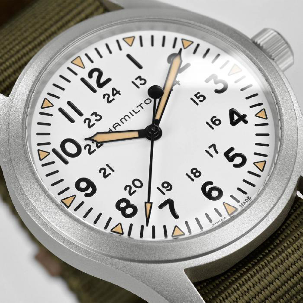 Hamilton Field H69529913 Khaki Mechanical Horloge • EAN: 7630458801848 ...