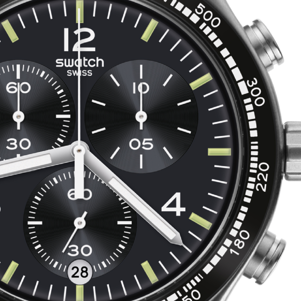 Swatch Irony - Chrono New YVS444GC Night Flight Again Horloge • EAN ...