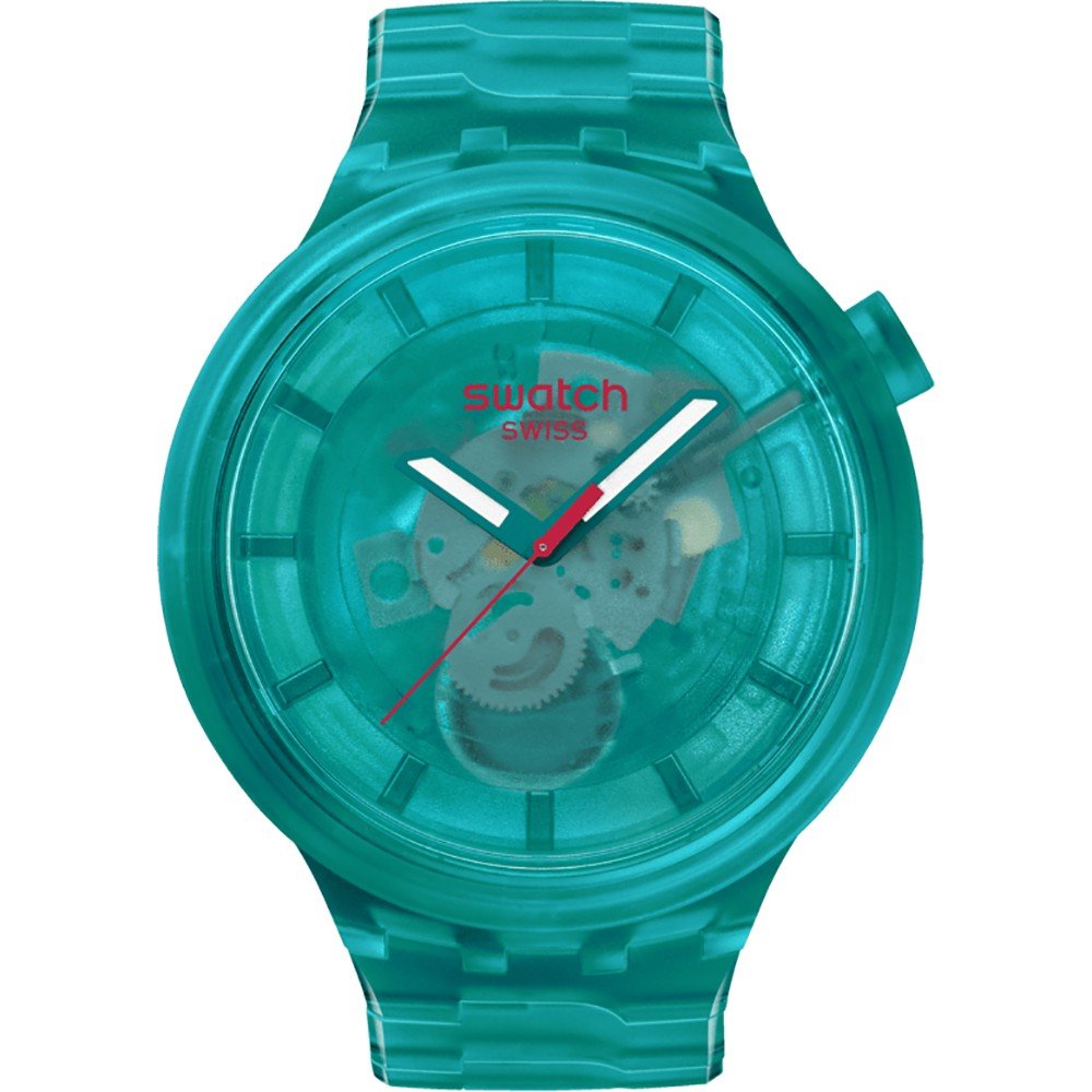 Swatch Big Bold SB05L101 Turquoise Joy Horloge • EAN: 7610522883017 ...