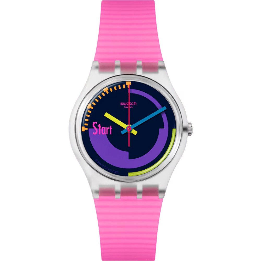 Swatch Originals Medium (34mm) SO28K111 Swatch Neon Pink Podium Horloge ...